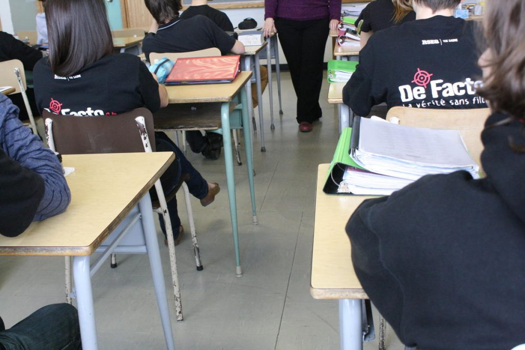 Les élèves du deuxième cycle au secondaire toujours en classe - Le ...