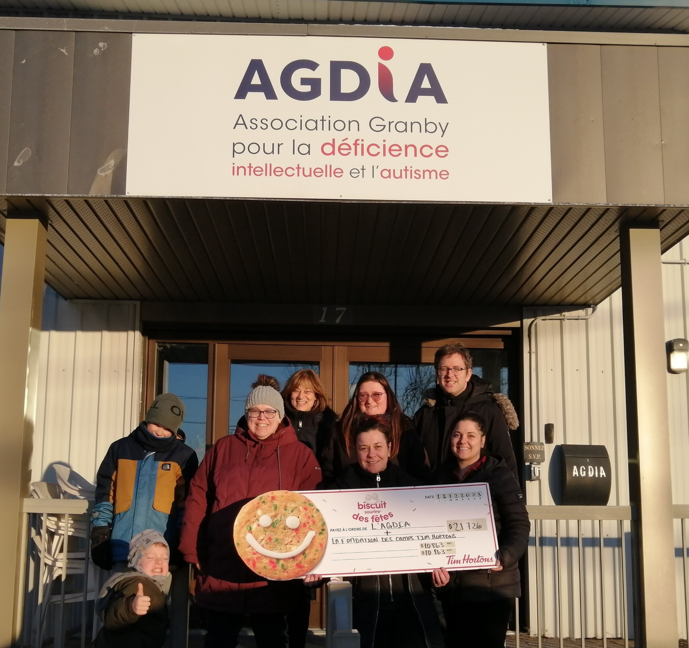 Un don de plus de 10 000 $ à l'AGDIA - Le Granby Express