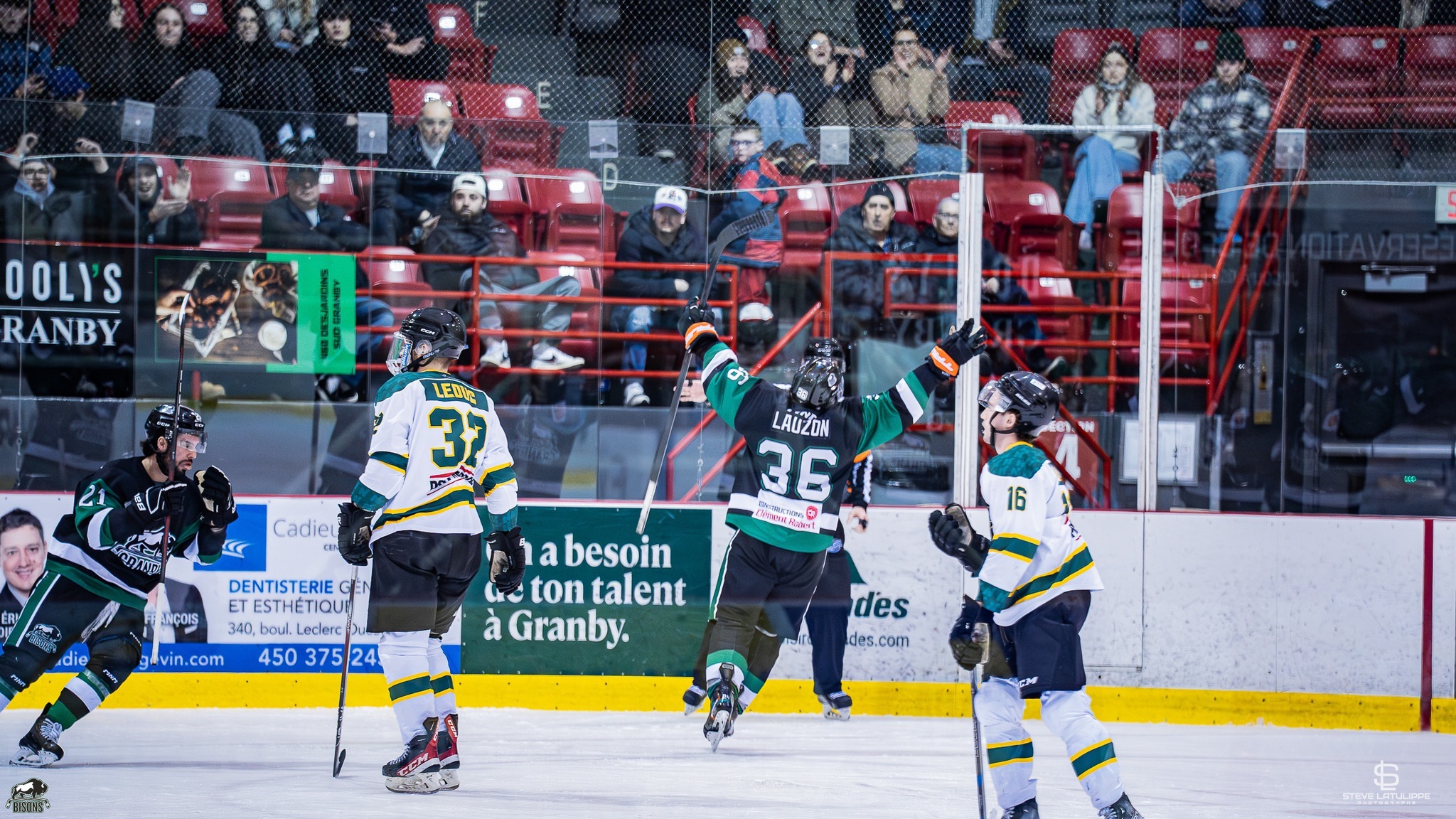 Les Bisons complètent le balayage face au National - Le Granby Express